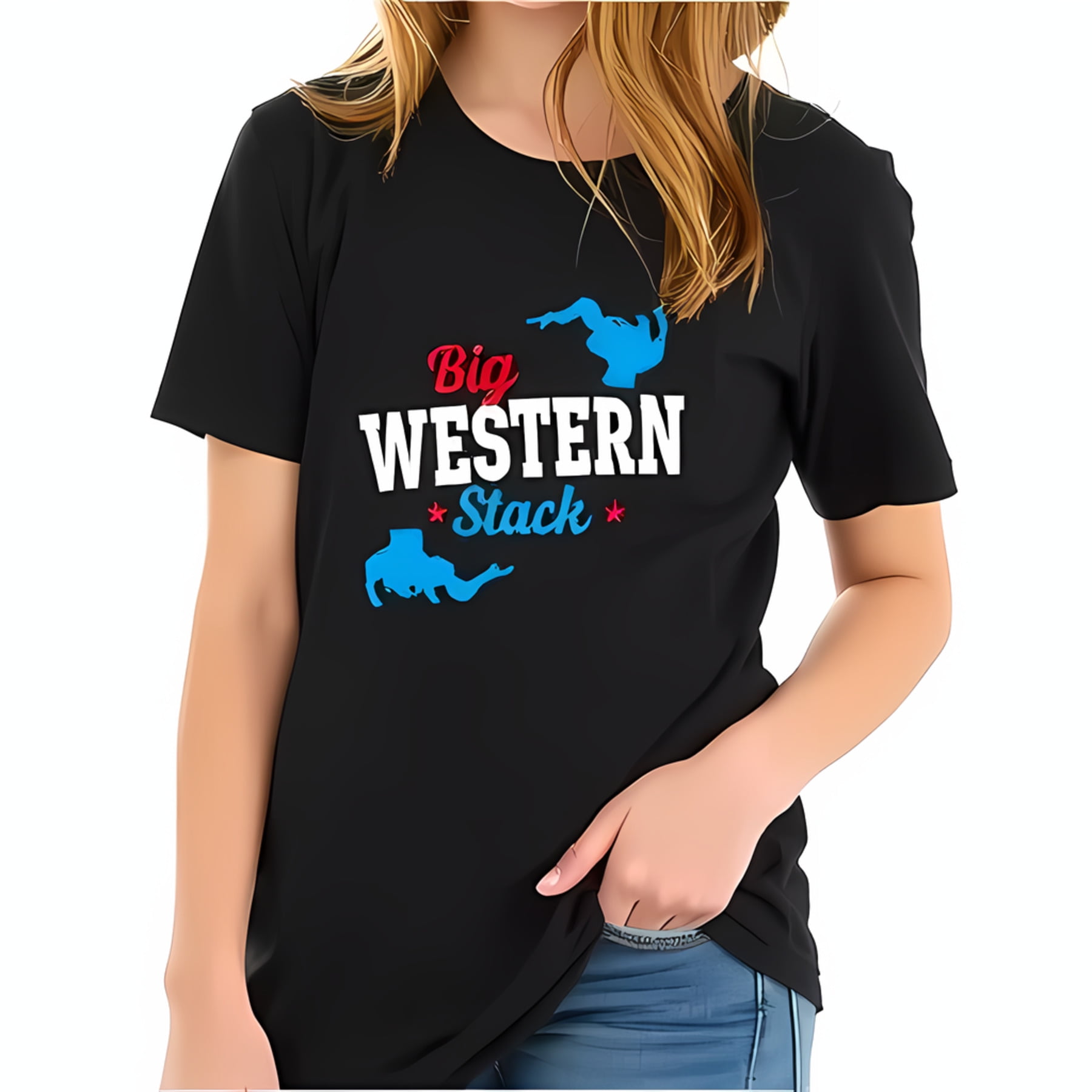 Big Western Stack Vintage Graphic Cotton Short Sleeve T-Shirt - Bold ...