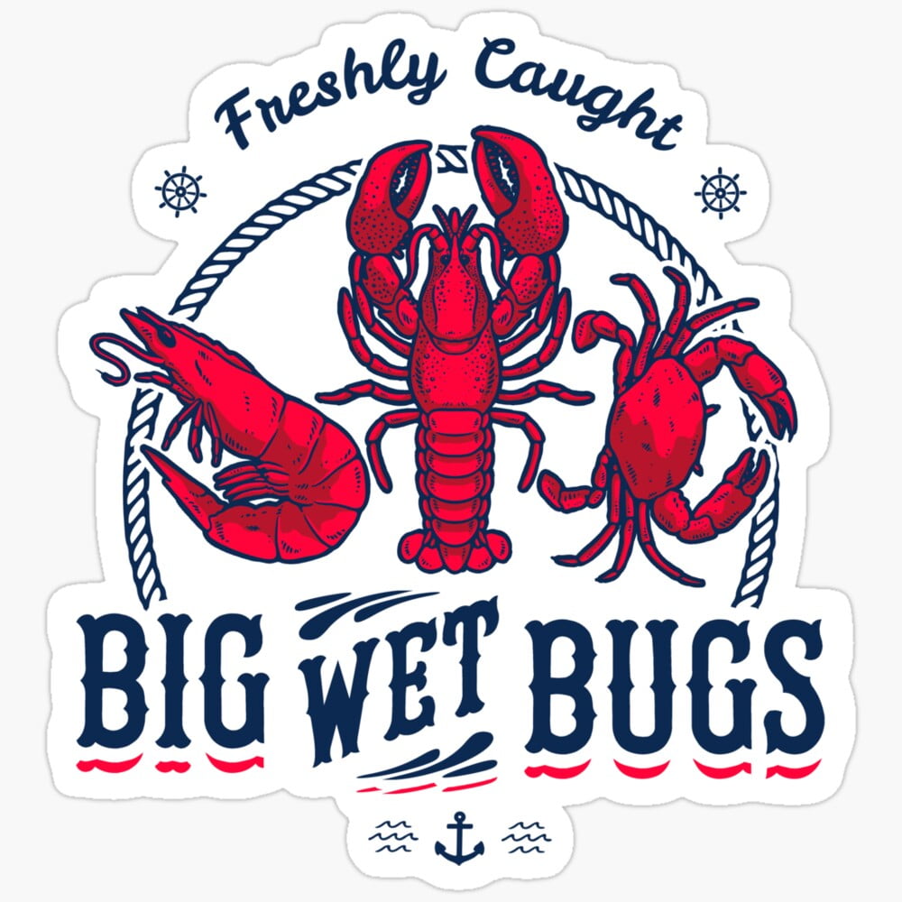 Big Wet Bugs Sticker Phone Decal Water Bottle Stickers Car Decals ...