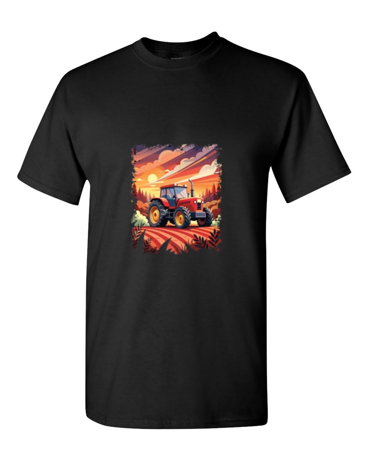 Big Wheels Big Dreams A Funny Farmer and Farm Life Tractor T-Shirt, for ...