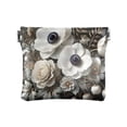 Big White Flower Wallet Small PU Leather Change Pouch Wallet for Women ...