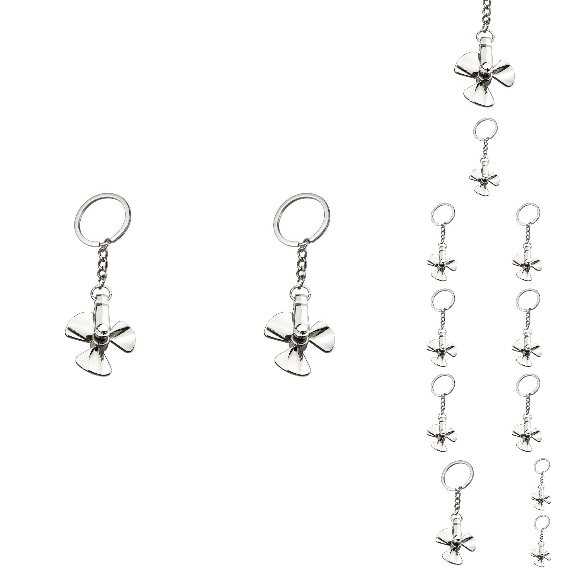 Big Windmill Rotating Metal Keychain Gift Key Decoration Charm ...