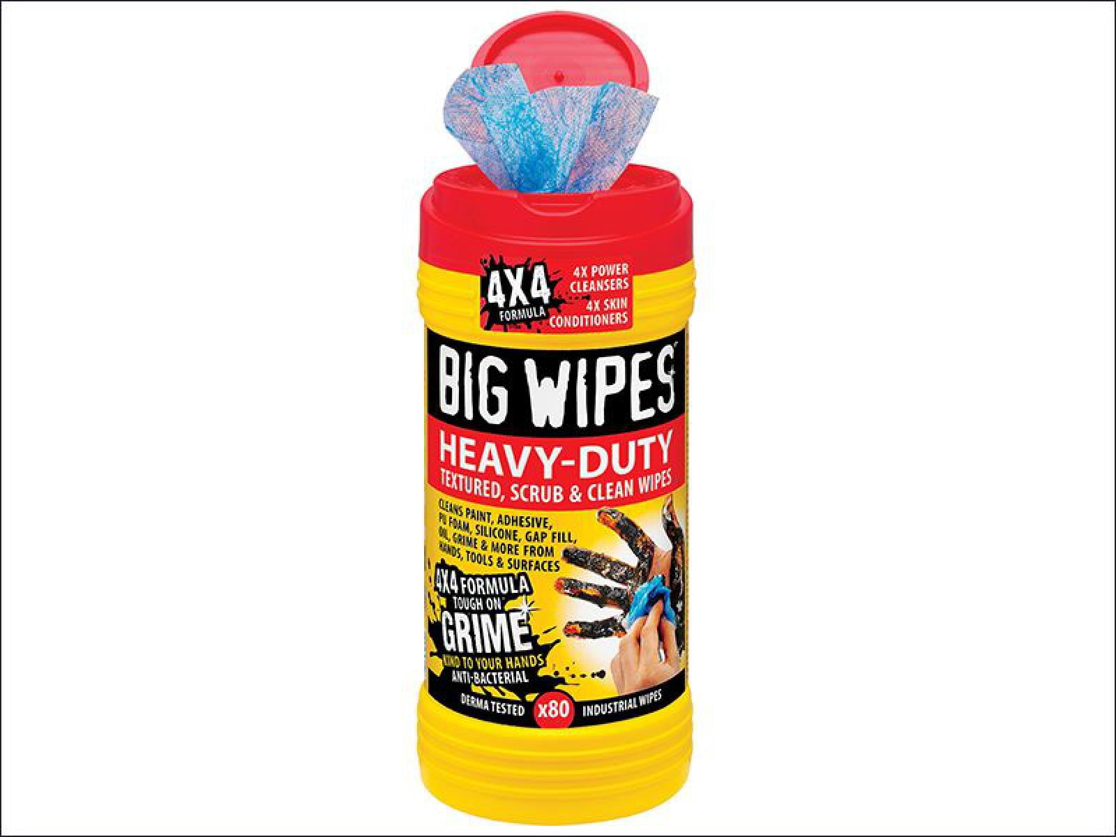 Big Wipes - Heavy-Duty Pro+ Antiviral Wipes (Tub 80) - Walmart.com