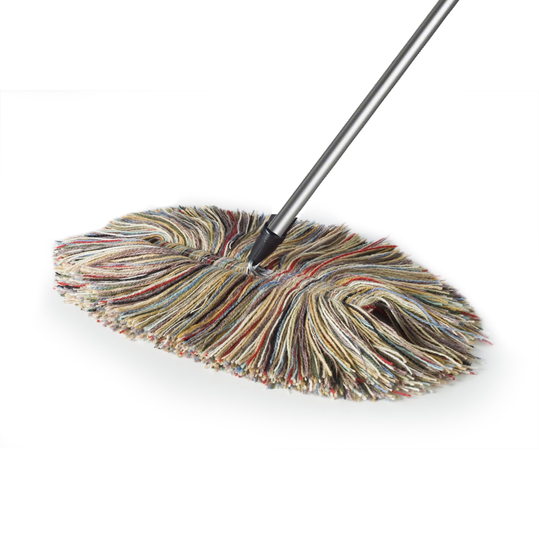 Sladust Big Wooly multicolored all wool floor dust Mop with metal ...