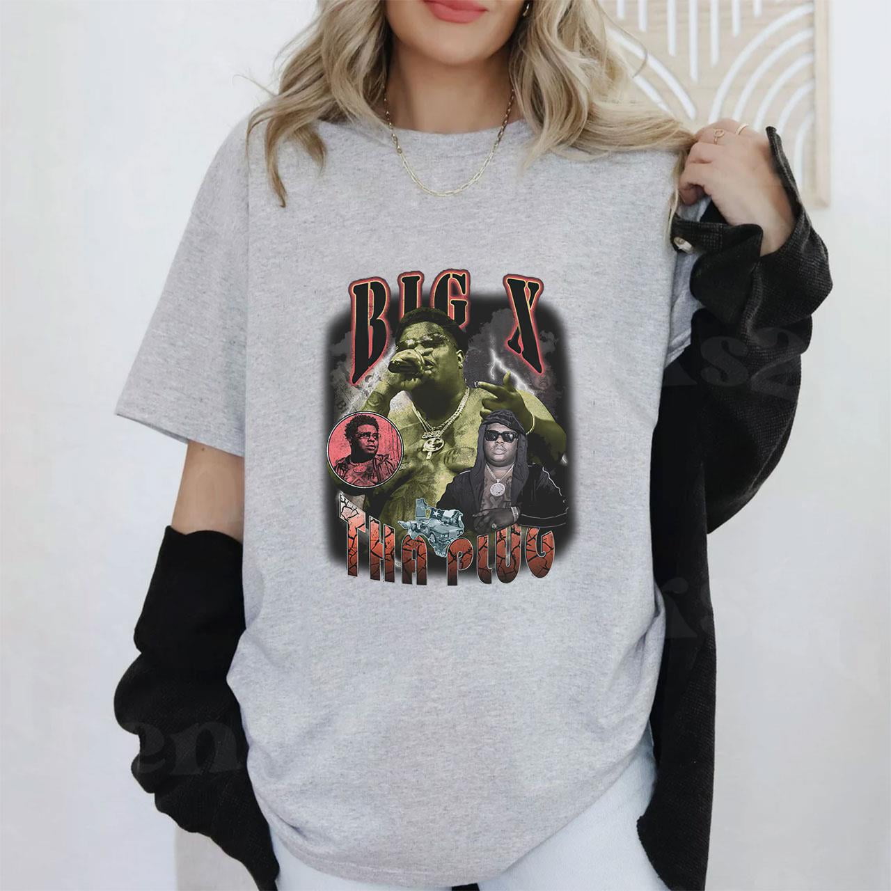 Big X Tha Plug Texas Rap T Shirt Heavy Weight Merch Bigxthaplug, Gift ...