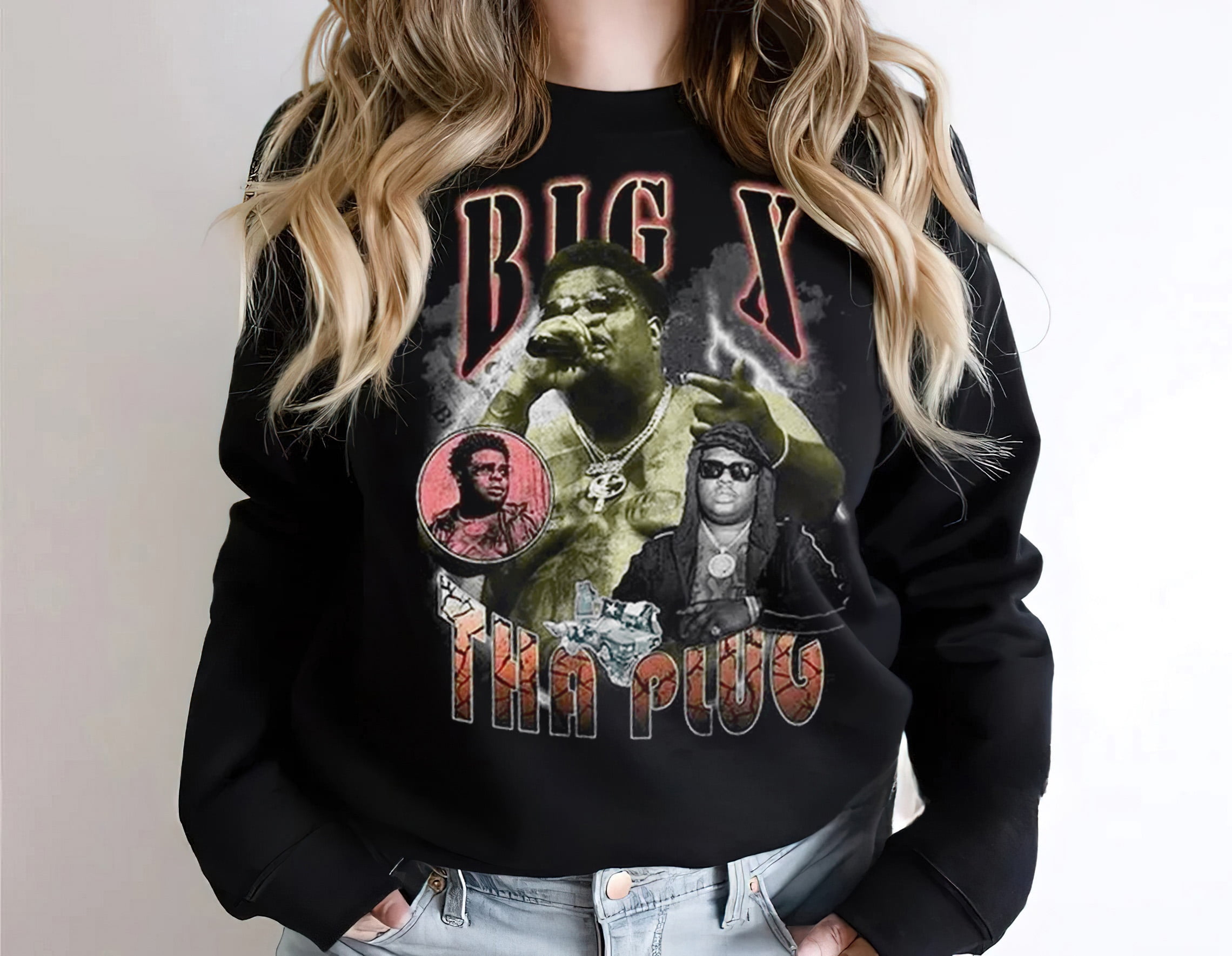 Big X Tha Plug Texas Rap sweatshirt Heavy Weight Merch Bigxthaplug ...