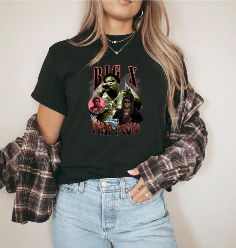 Big X Tha Plug The Rapper and Music Hip Hop Star Fan Design Unisex T ...
