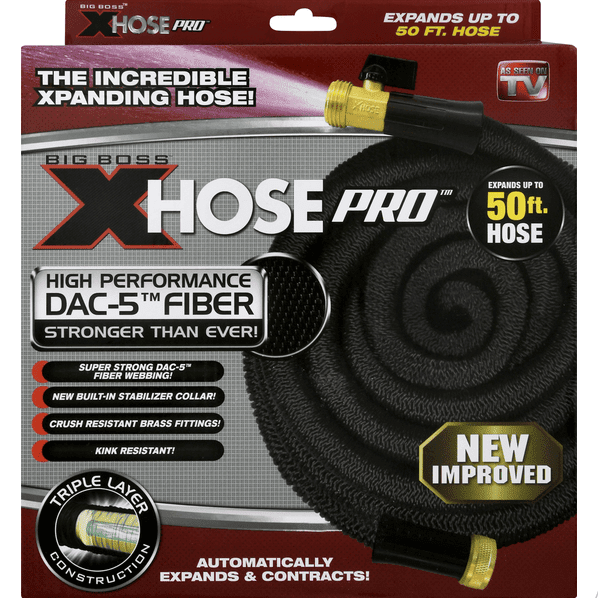 Big XHose Pro Baking Company Hose, Dac-5 Fiber, 50 Feet. L. Expandable Hose - Walmart.com