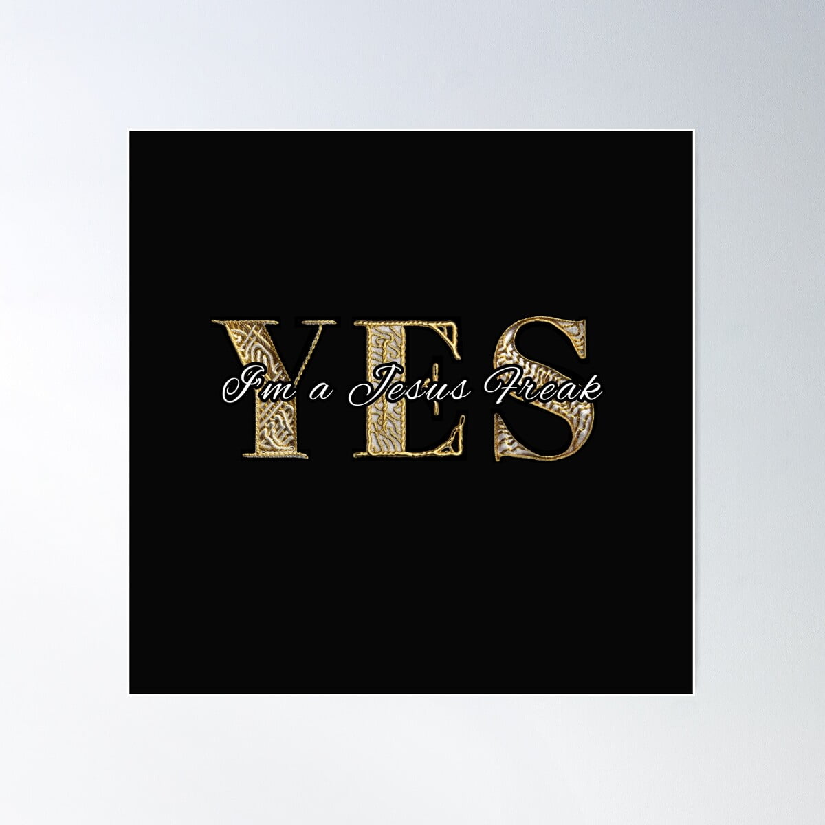 Big Yes Poster Wall Art, Modern Wall Decor For Living Room Bedroom ...
