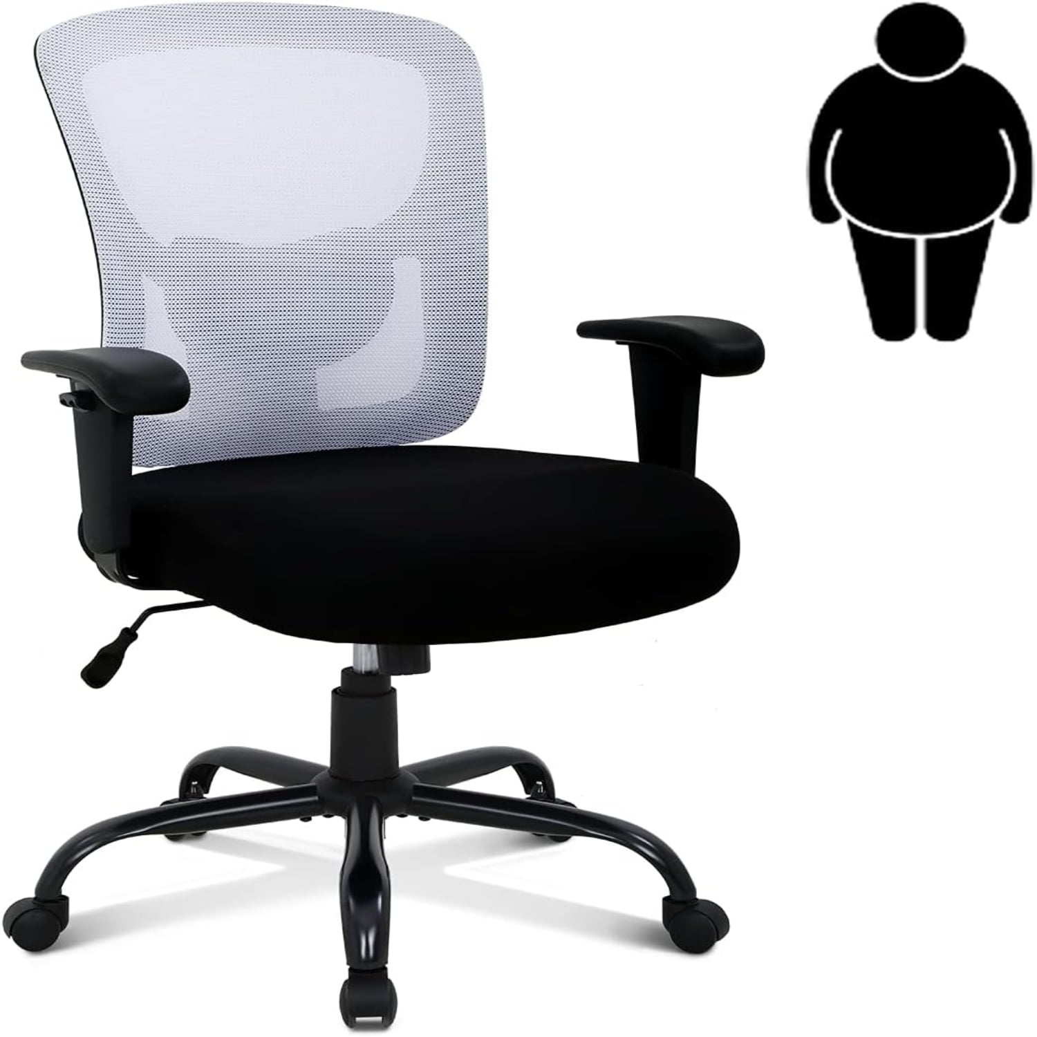 Big & Tall Office Chair Heavy Duty 400LBS Computer Desk Chair with ...