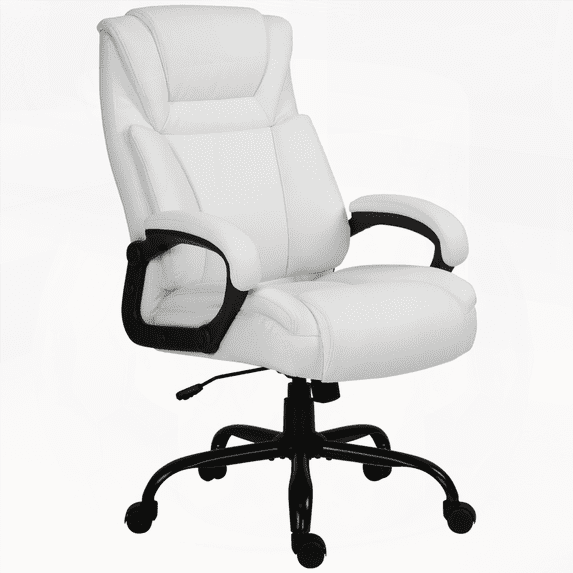 Big and Tall 400lbs Executive Office Chair - 1pc with Wide Seat & High ...