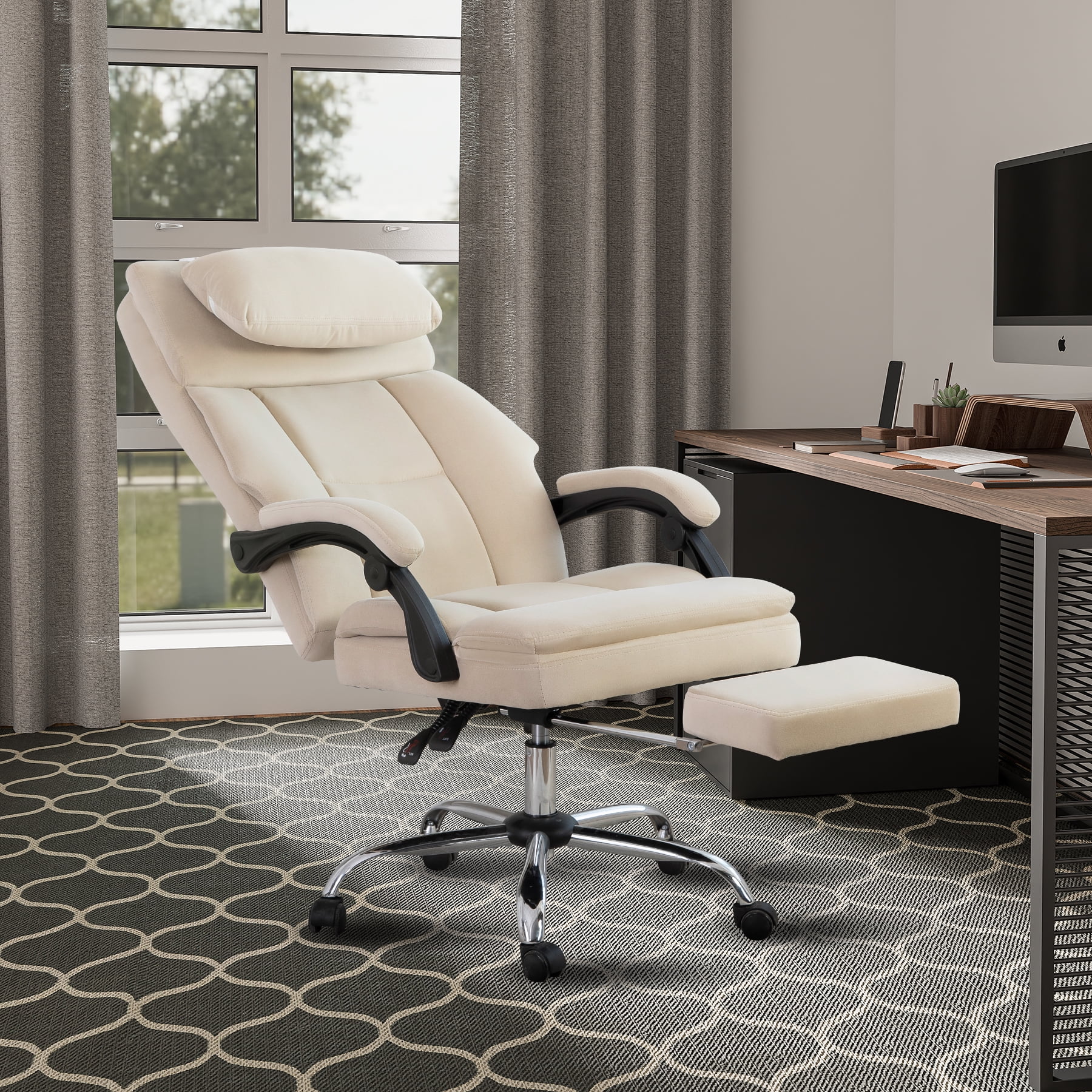 Big and Tall Ergonomic Office Chair,Home Computer Chair with Footrest ...