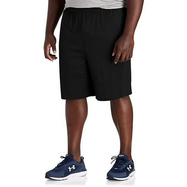 Big And Tall Essentials By Dxl Mens Mesh Shorts Black 4xl Pack Of 2