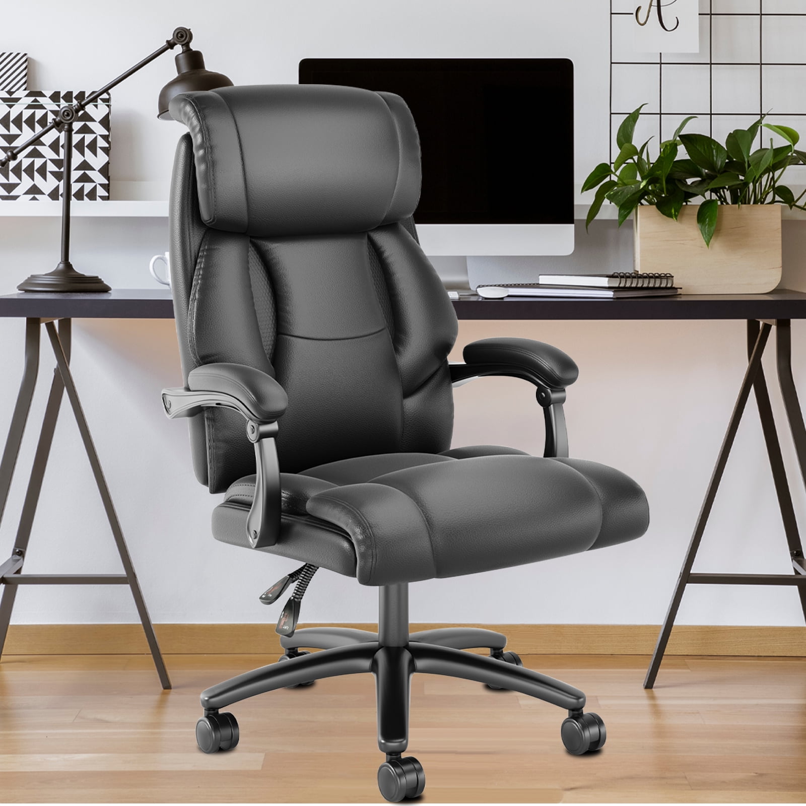 Big and Tall Executive Office Chair, Ergonomic Desk Chair with Lumbar ...
