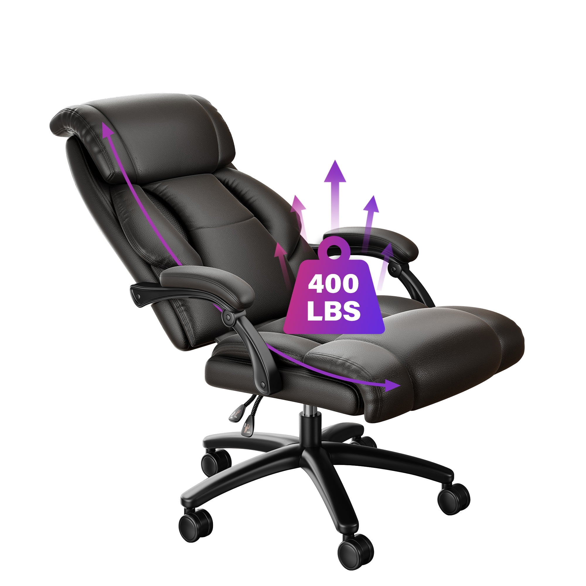 Solfway Big and Tall Executive Office Chair, Ergonomic Desk Chair with ...