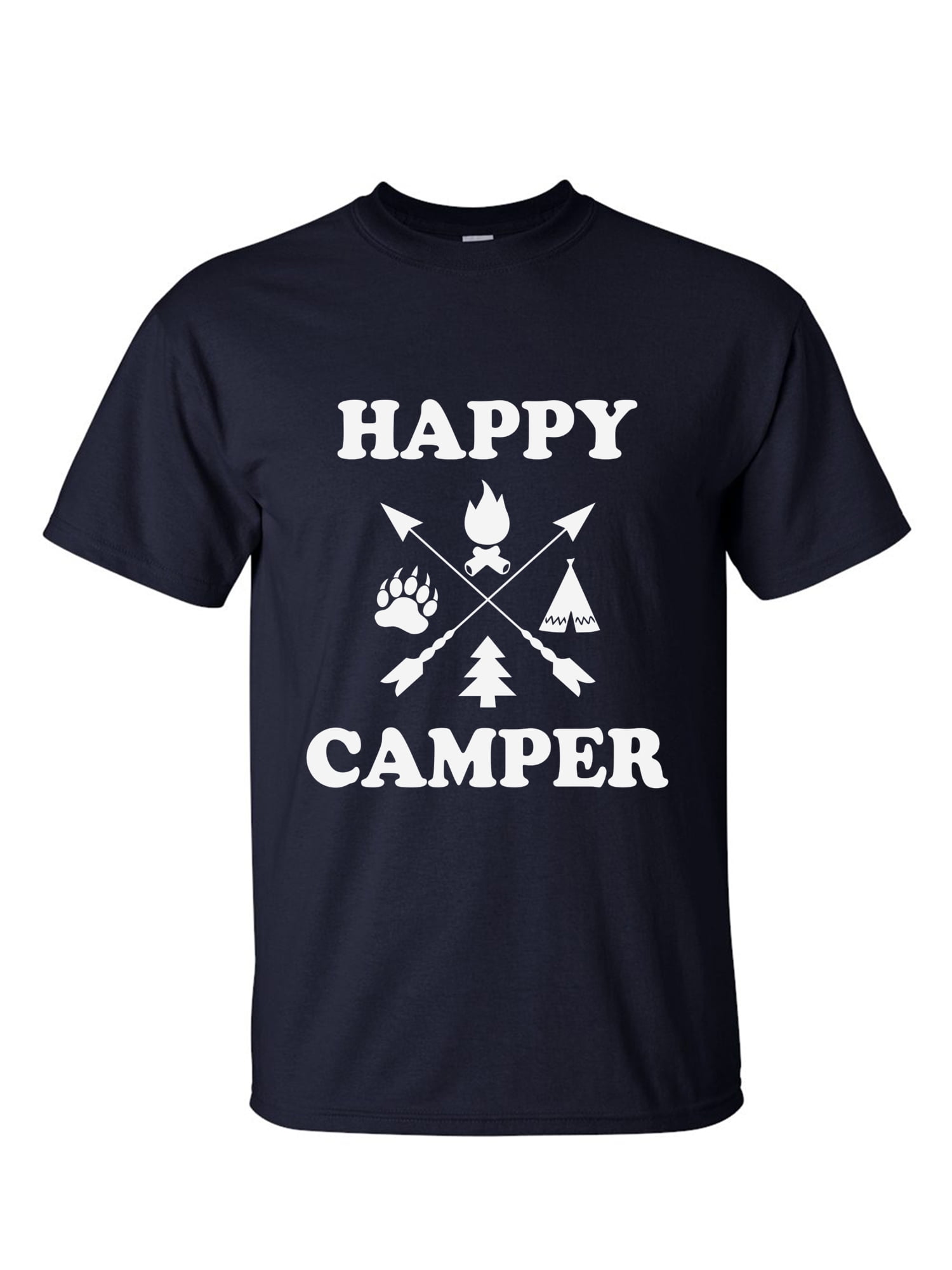 Big and Tall Graphic Tees - Happy Camper Outdoor Shirts For Men ...