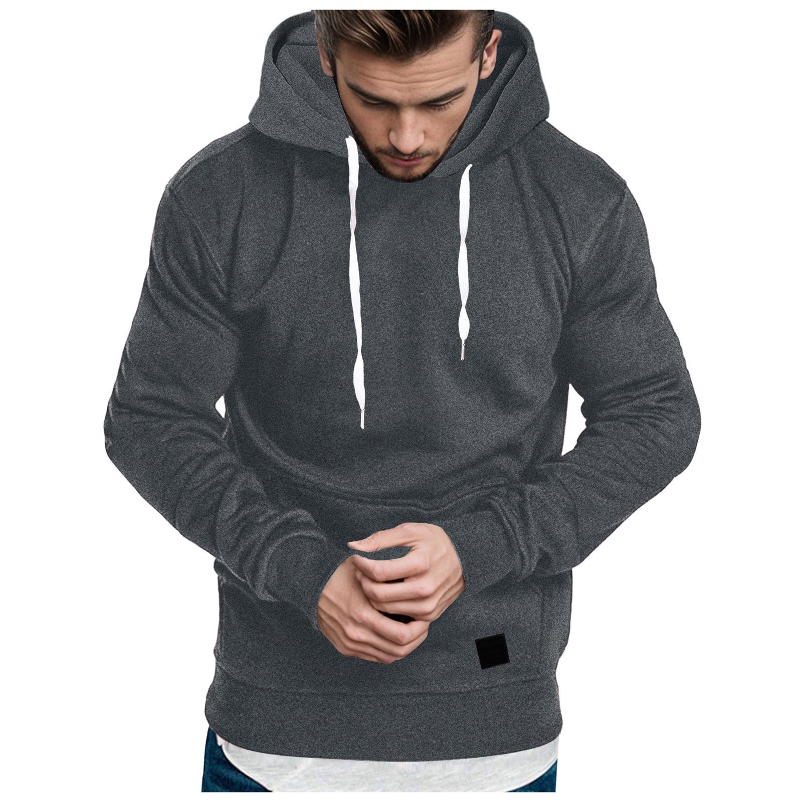 Big and Tall Hoodie for Men, Heavyweight Pullover Sweatshirt, Relaxed ...