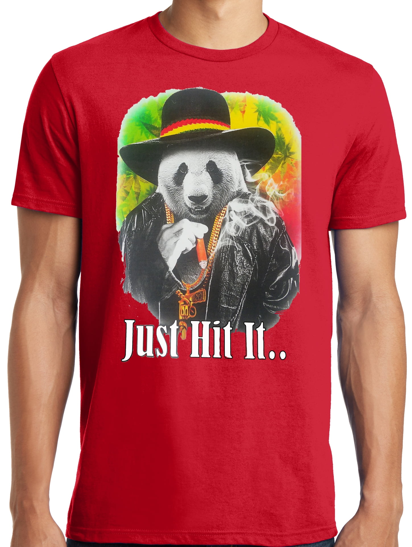 Big and Tall Just Hit It Rasta Pimp Panda - Walmart.com