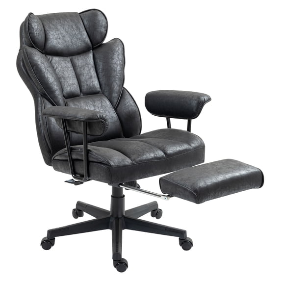 Big and Tall Massage Office Chair, 396lbs Capacity, with Footrest ...