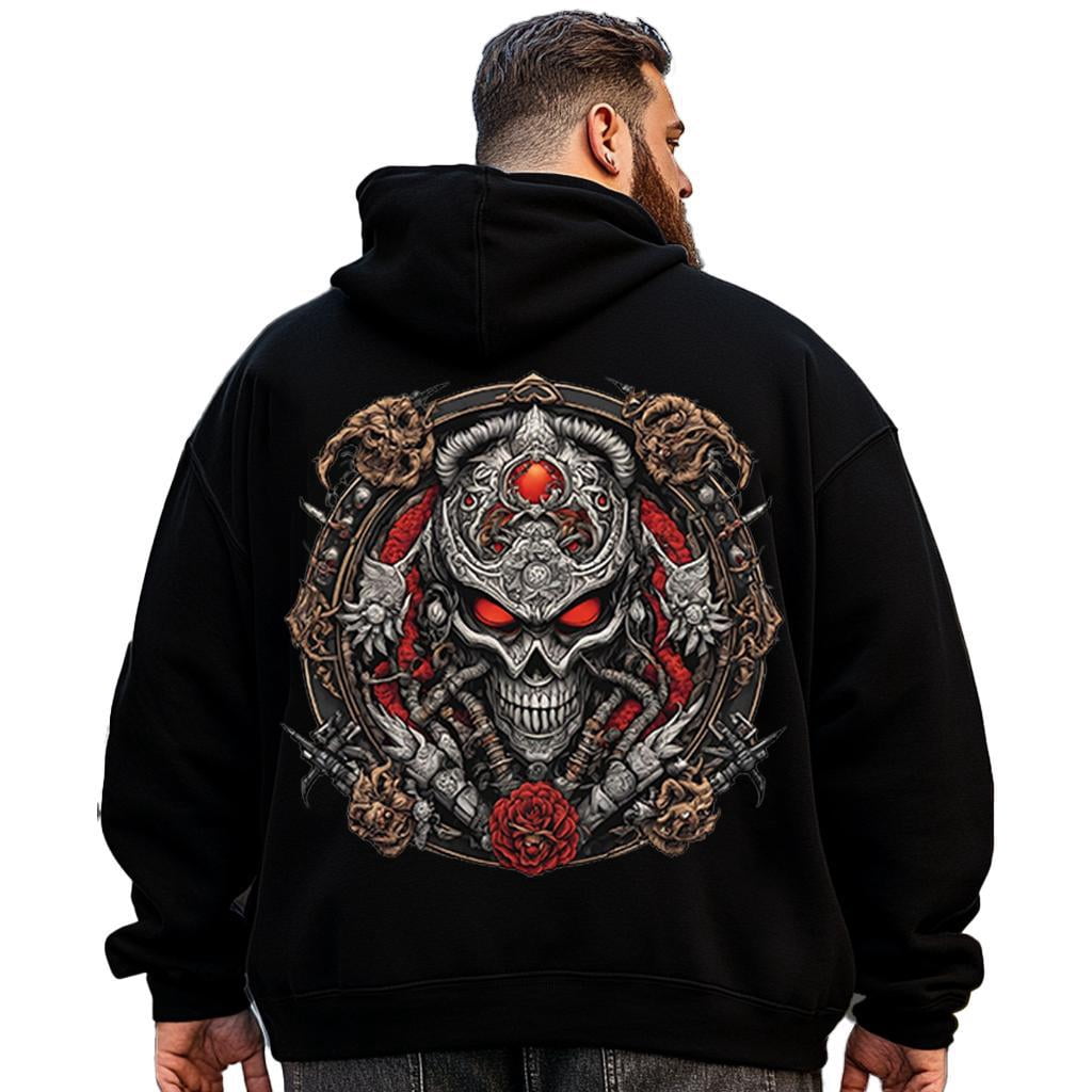 Big and Tall Men Hoodie Plus Size Hooded Sweatshirt Fleece Pullover 3XL ...