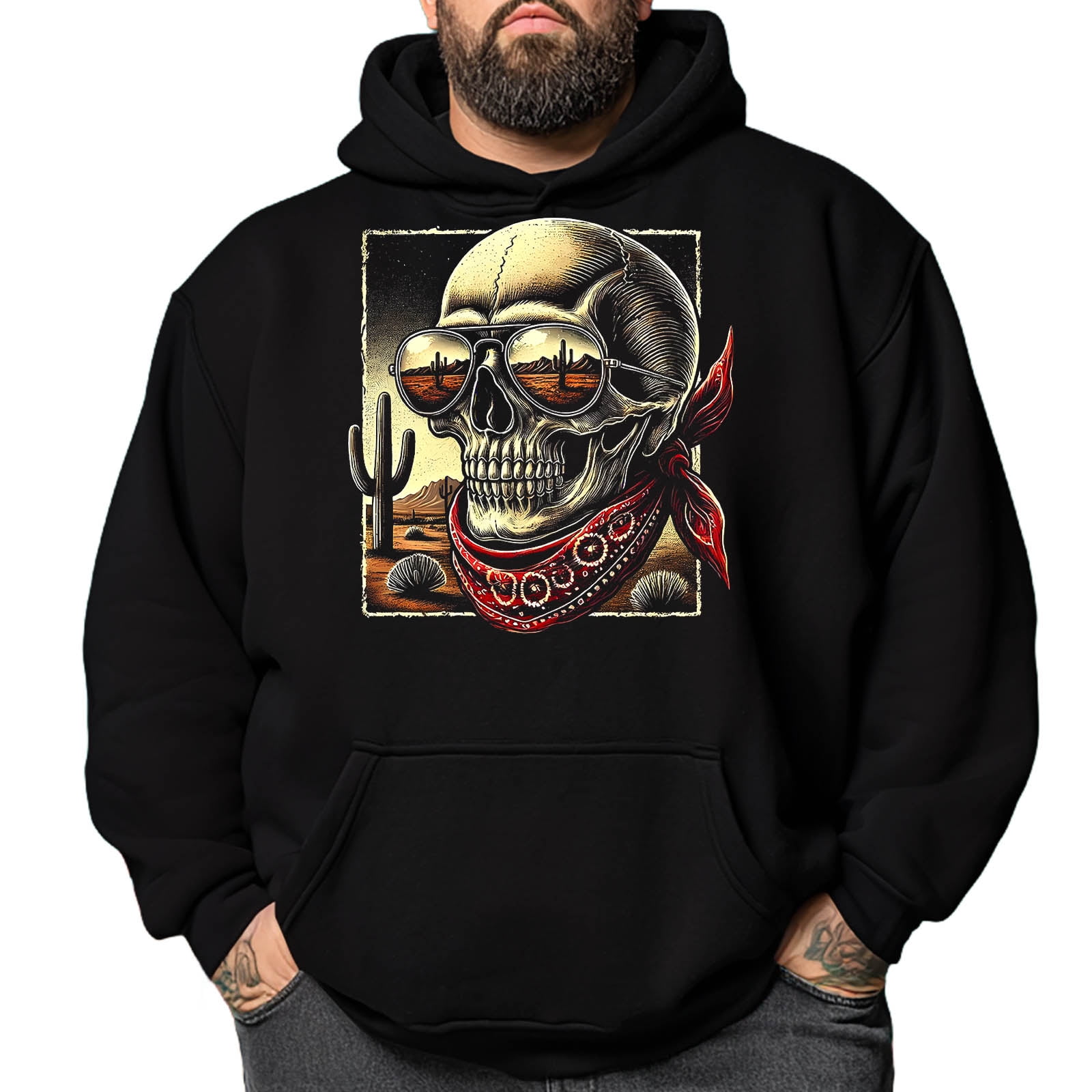 Big and Tall Men Hoodie Plus Size Hooded Sweatshirt Fleece Pullover 9XL ...