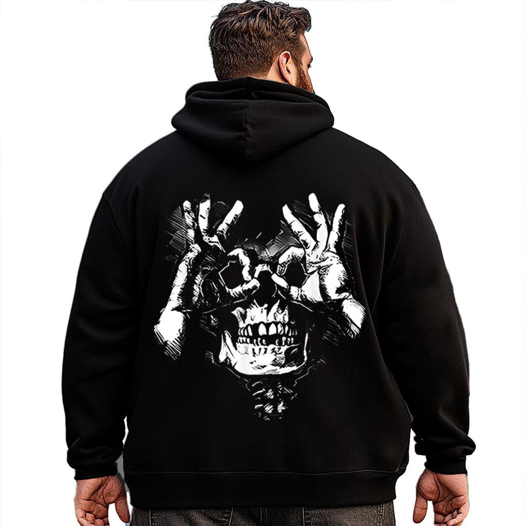 Big and Tall Men Hoodie Plus Size Hooded Sweatshirt Fleece Pullover XLT ...