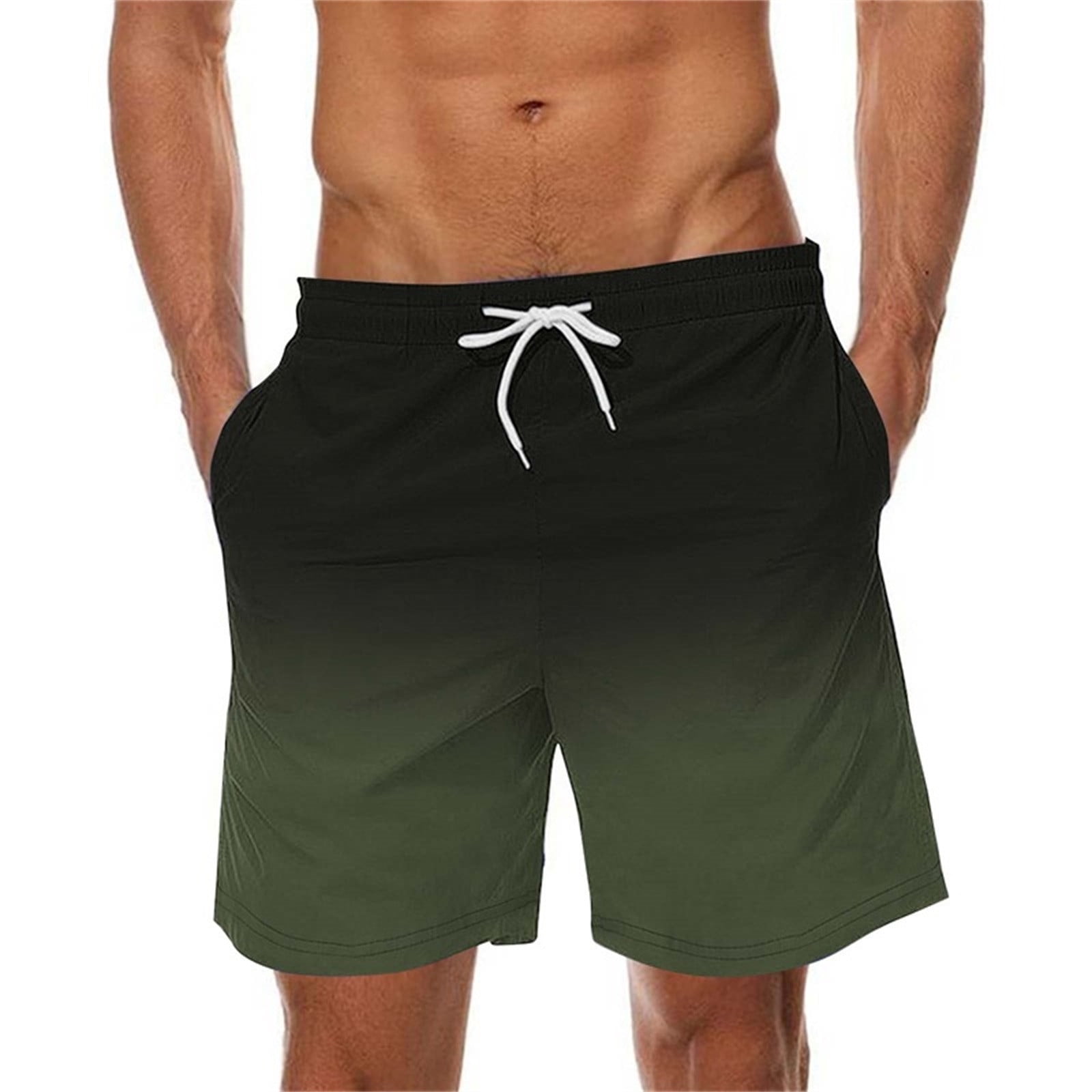 Big and Tall Men's Swim Trunks Quick Dry Athletic Active Gym Basketball ...