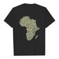 Big and Tall Men's T-shirts Summer Crew Neck Fingerprint Print Short ...