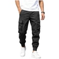 Big and Tall Mens Cargo Short Multi-Pockets Drawstring Elastic Waist ...