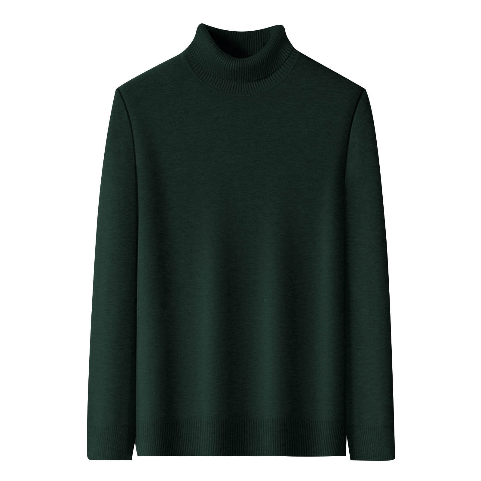 Big and Tall Mens Clothing,Fall Turtleneck Sweaters,Long Sleeve Basic ...