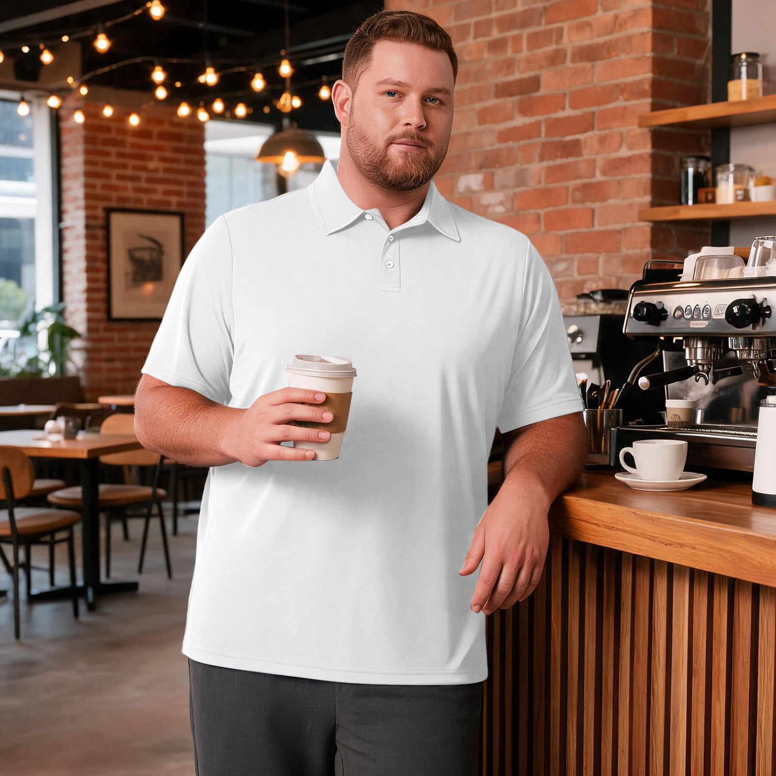 Big and Tall Mens Polo Shirt Moisture Wicking Performance Sport Golf ...