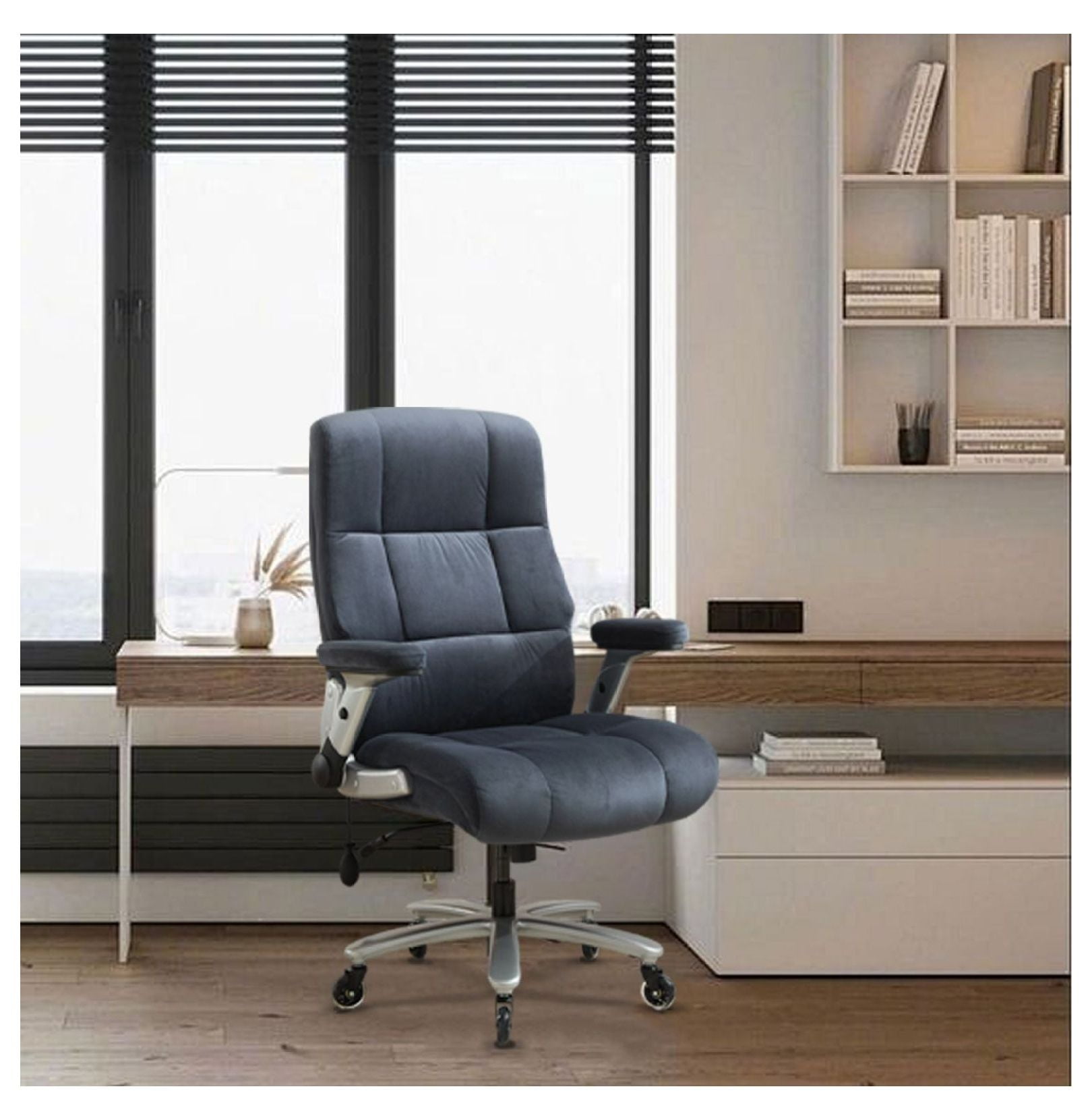 Big and Tall Office Chair 500lbs with Lumbar Support - Fabric Executive ...