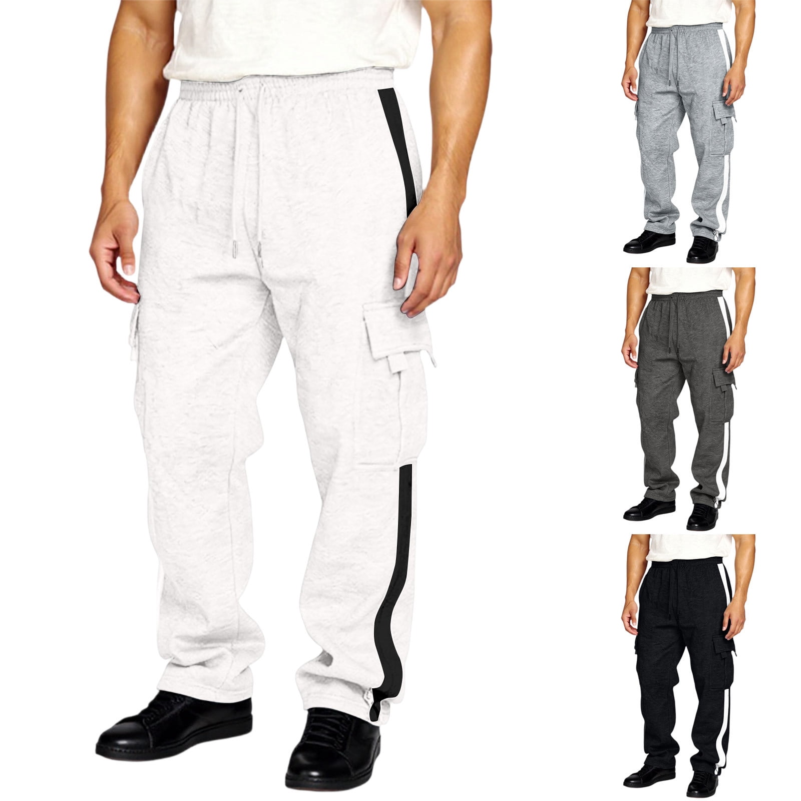 Big and Tall Sweatpants for Men - Men's Casual Cargo Pants Stretch ...
