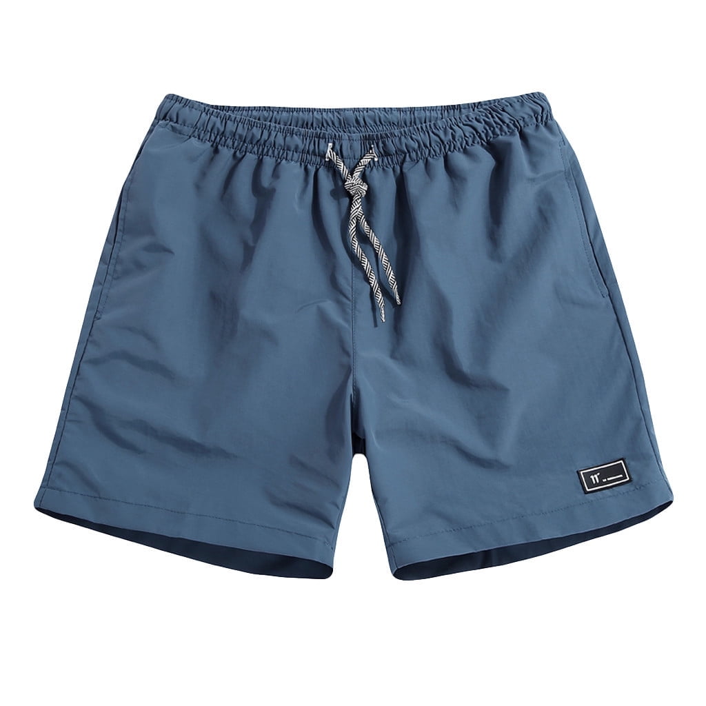 Big and Tall Swim Trunks for Men 5xl Quick Dry Elastic Waist Drawstring ...