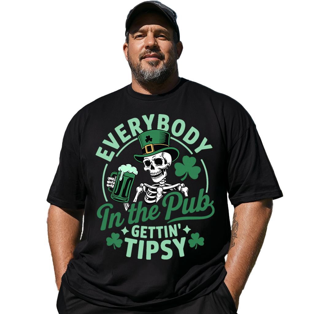 Big and Tall T Shirts Men Graphic Tee Shirt Short Sleeve Plus Size 6XLT ...