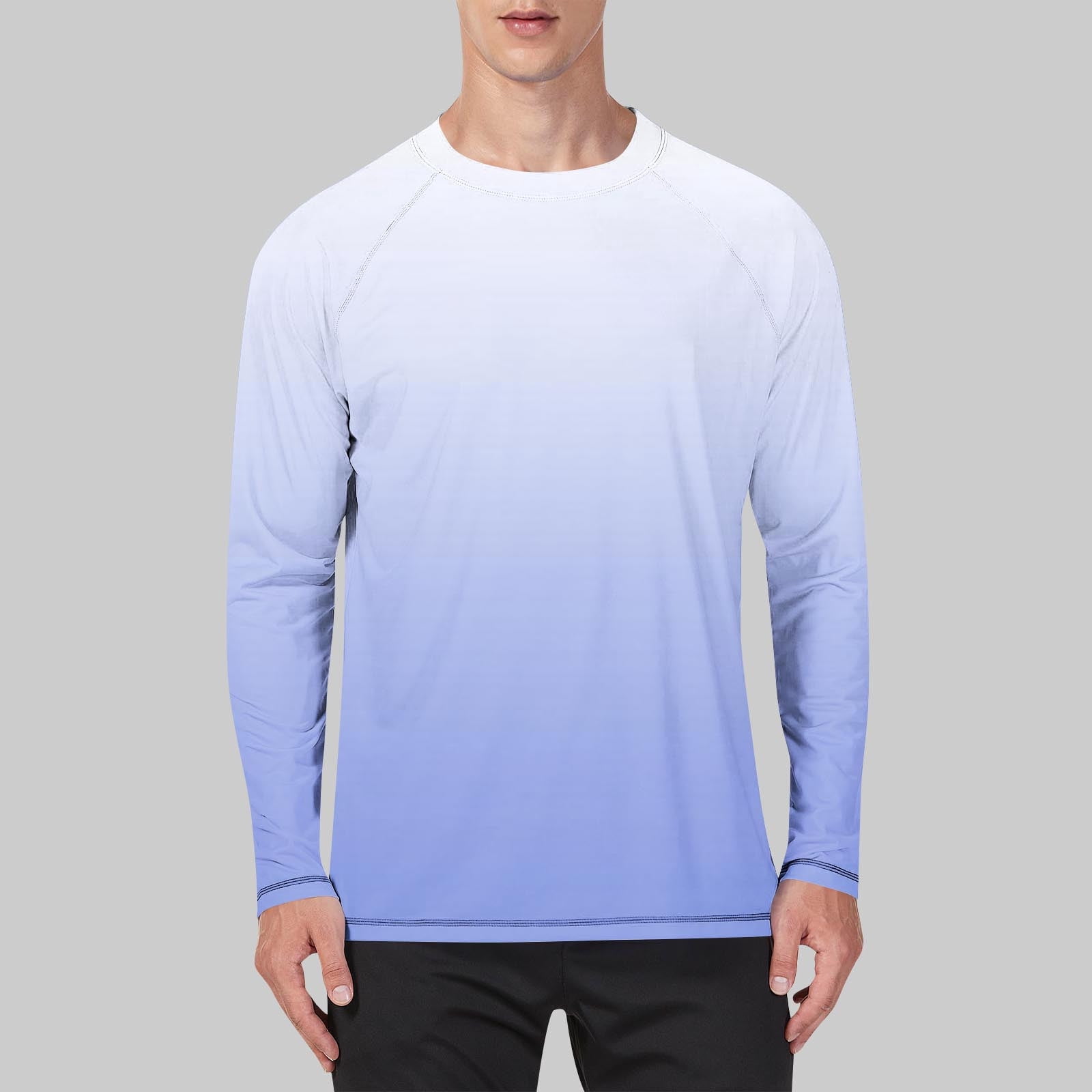 Big and Tall Workout Tops for Men,Long Sleeve Quick Dry Graphic Tees ...