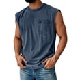 Big and Tank Tops for Men Vintage Denim Henley Shirts Casual Button Up ...