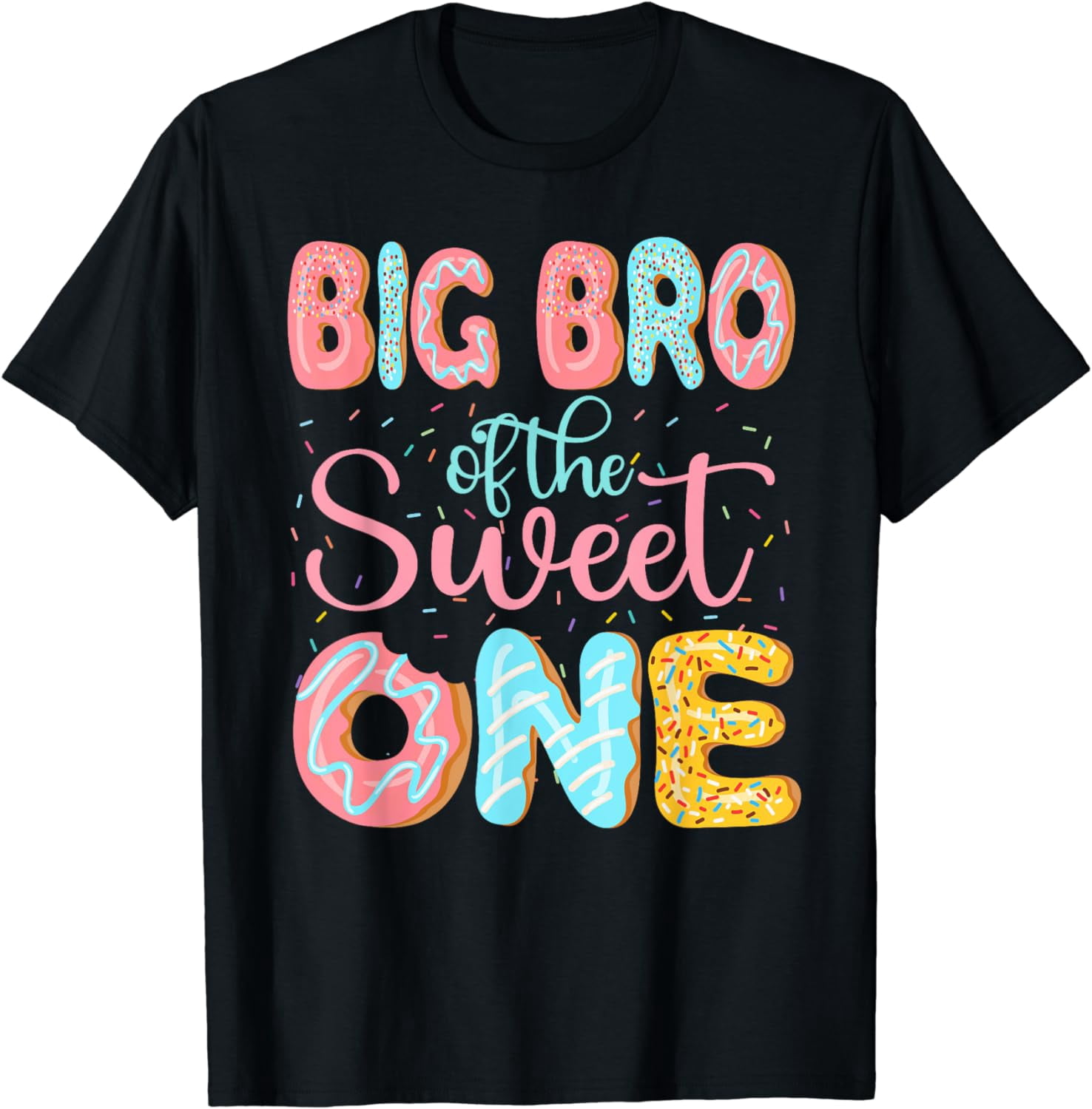 Big bro of the Sweet One Brother Donuts Family Matching T-Shirt ...