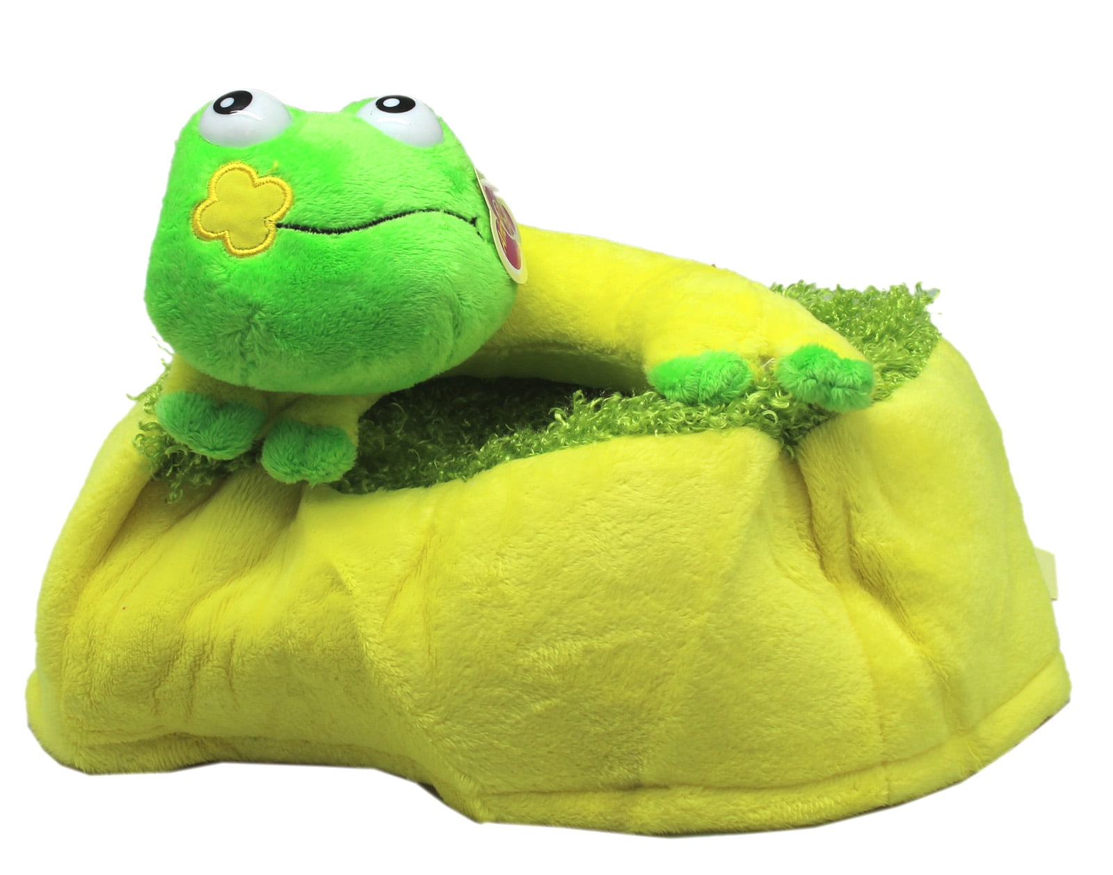 Big-eyed Green and Yellow Plush Frog Tissue Box Cover - Walmart.com