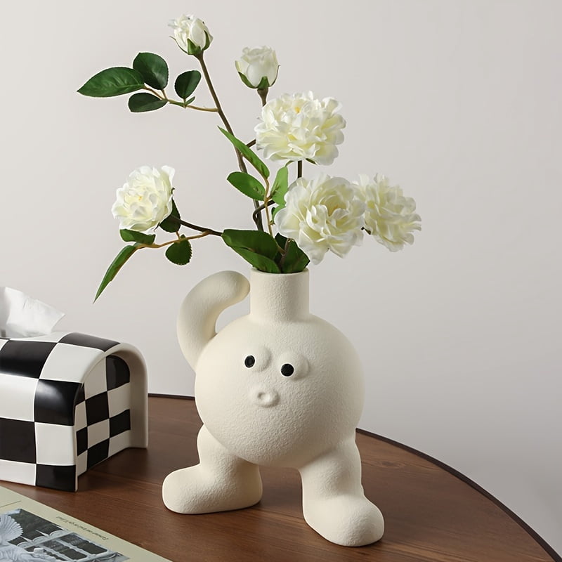 Big feet ceramic vase, unique big feet design-perfect for indoor and ...