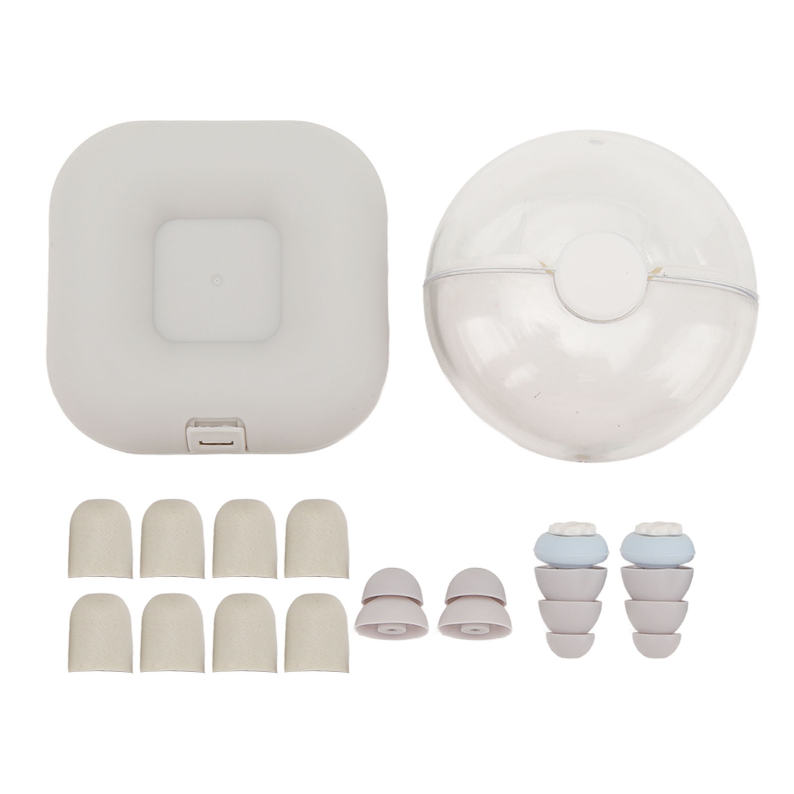 Big sale 1 Pair Sleeping Ear Plugs 3 Layer Sound Insulation Soft Earplugs with 10 Replacement ...