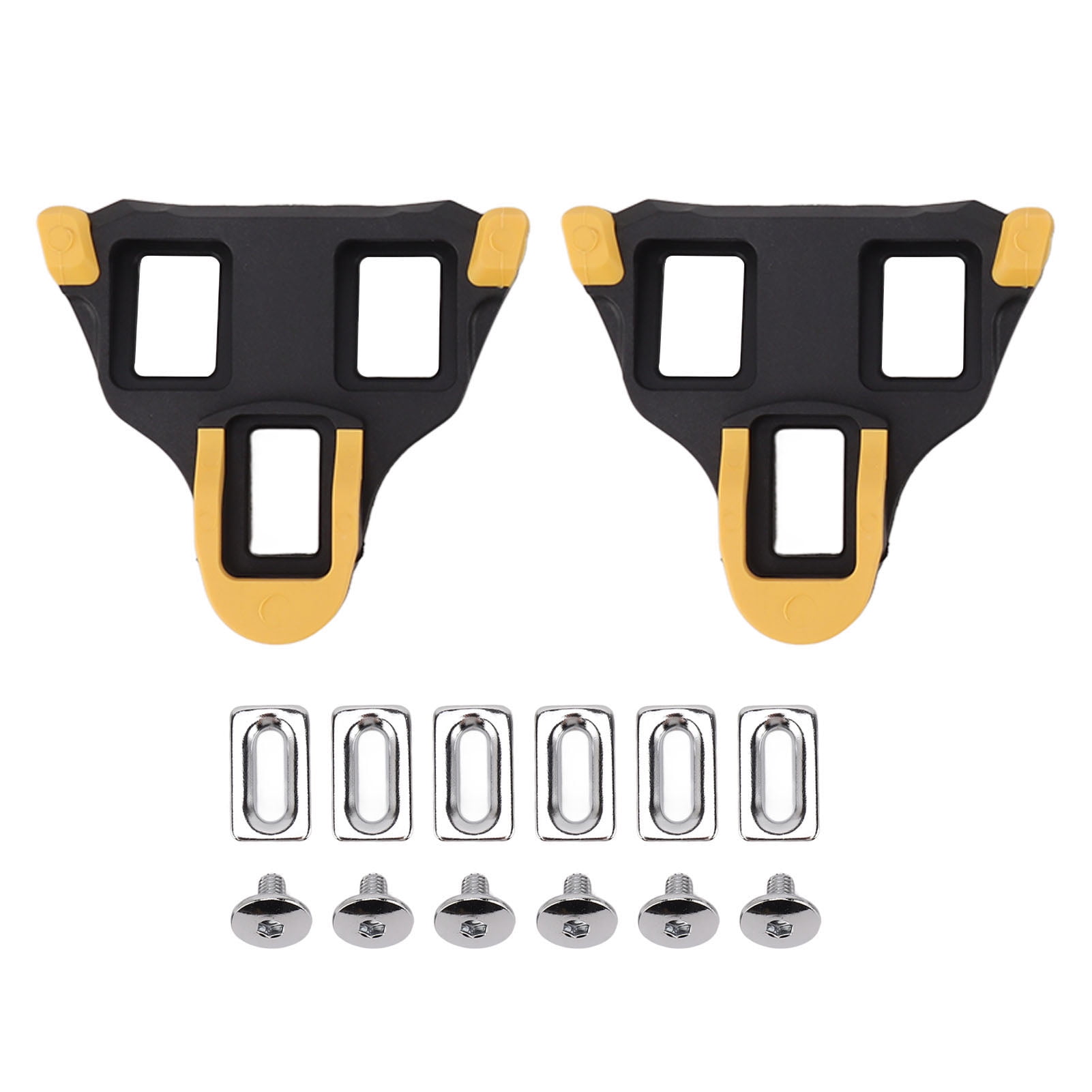 Big sale 1 Pair Yellow Bicycle Pedal Cleats Clips Road Bike Cleats ...