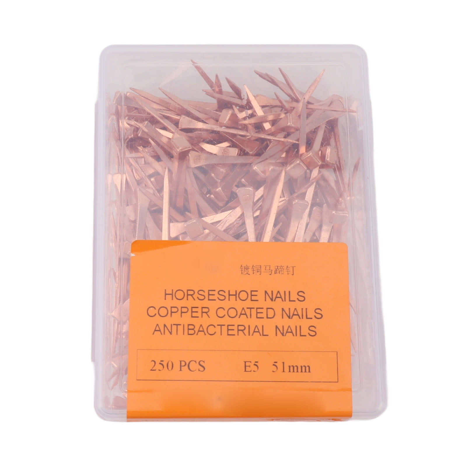 Big sale 250Pcs Horseshoe Nails Copper Plated Rustproof Equestrian ...
