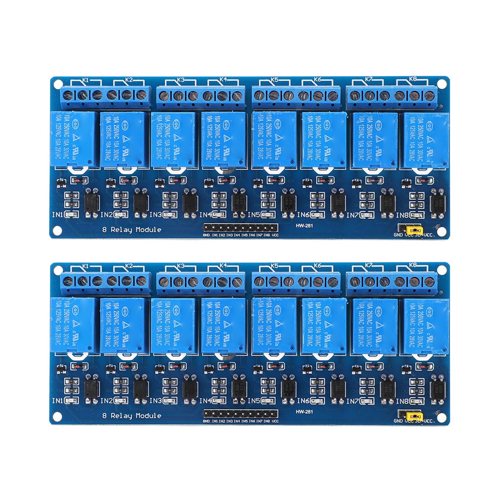 Big sale 2Pcs Relay Module 8 Channel PLC Optocoupler Isolation Board ...