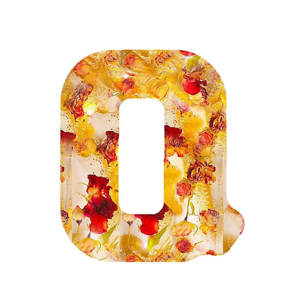 Big sale! Floral Resin Night Light Letter Handmade Floral Night Light ...