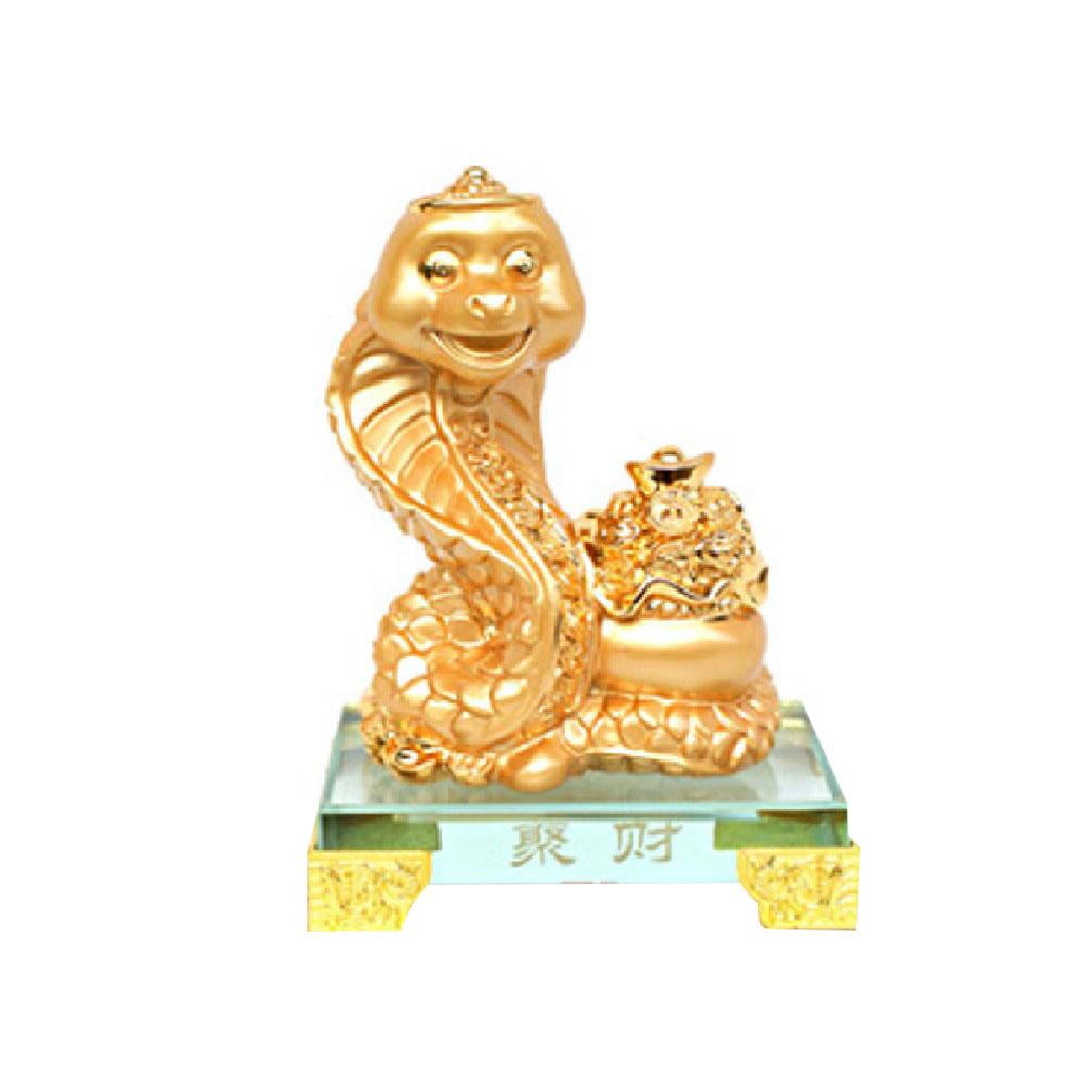 Big sale! PINKMAUG Golden Snake Statue,2025 Feng Shui Chinese Snake ...