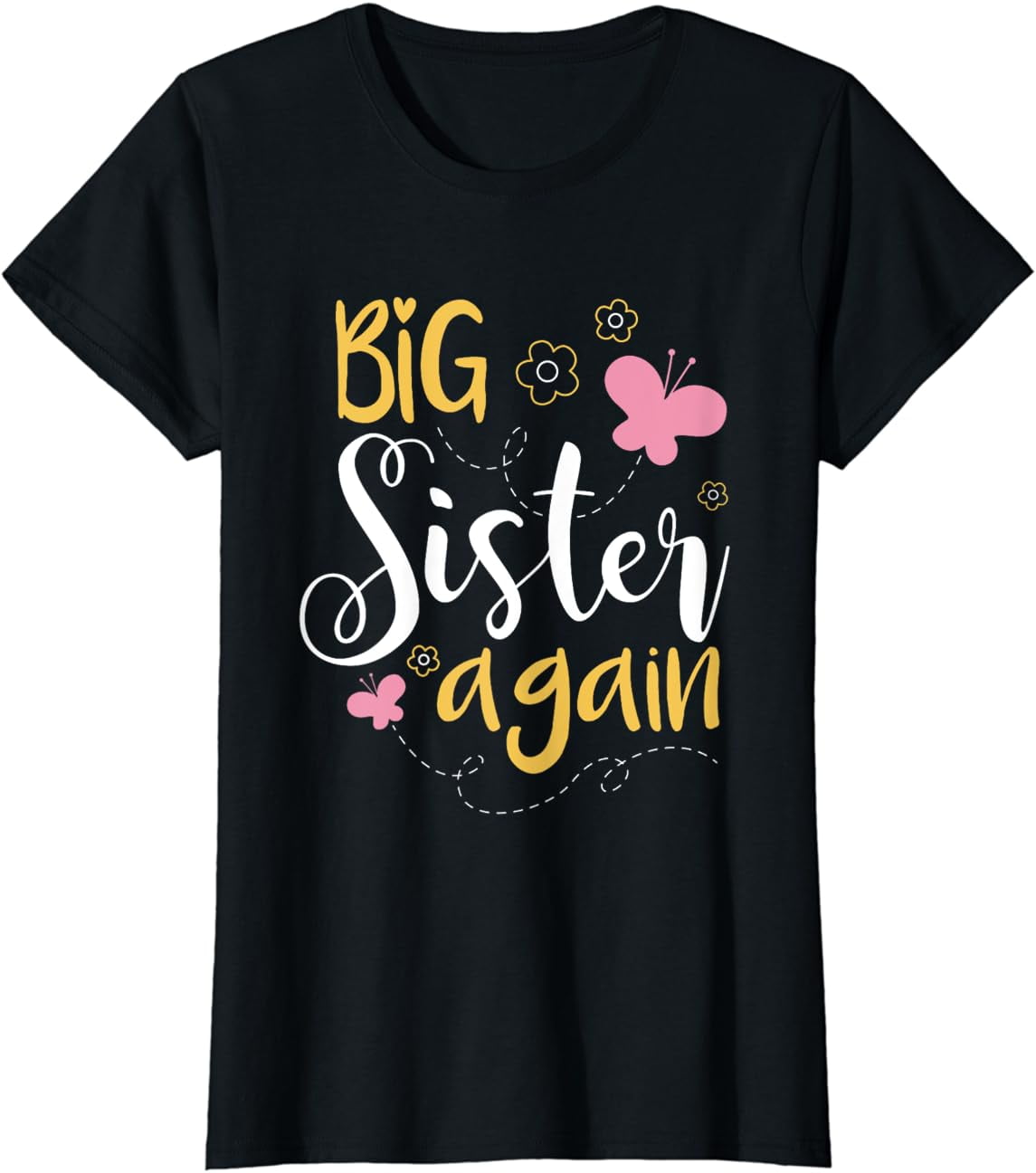 Big sister again Cotton T-Shirt - Sibling older daughter shirt gift ...