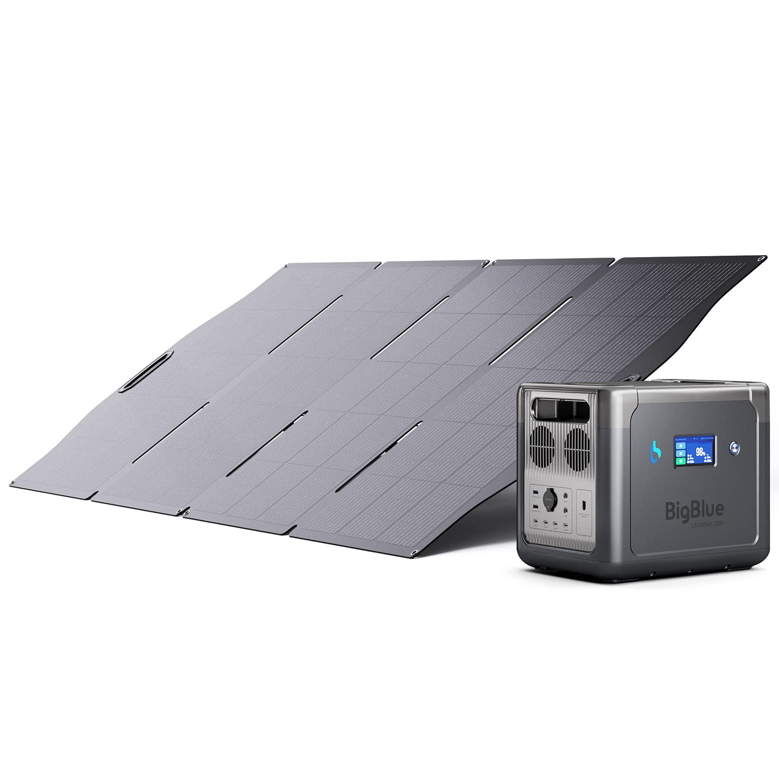 BigBlue 2500W Solar Generator, 400W Panel, CellPowa 2500 Power Station ...