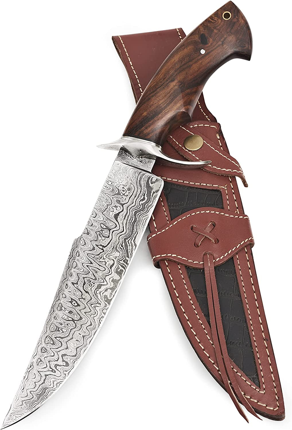 BigCat Screaming Eagle Sporting Knives - 8.8" Damascus Buck Hunting ...