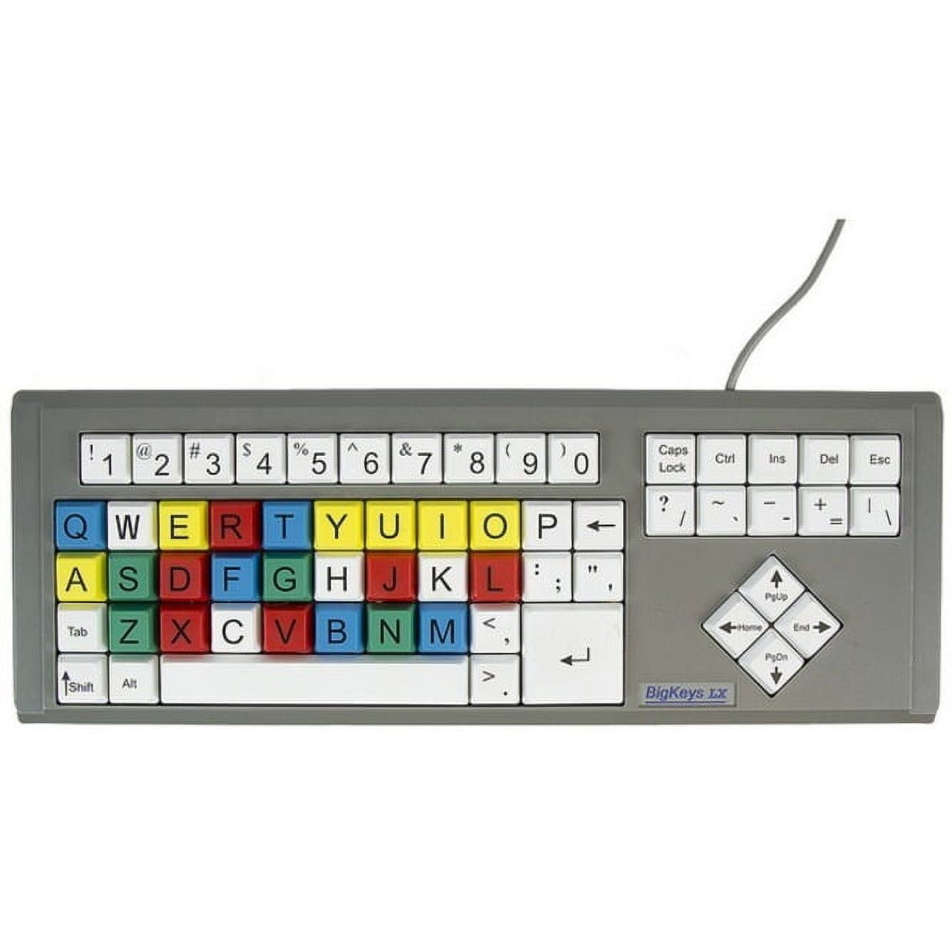 BigKeys LX - QWERTY Wired Keyboard Multicolored 1-in/2.5-cm Large Keys ...