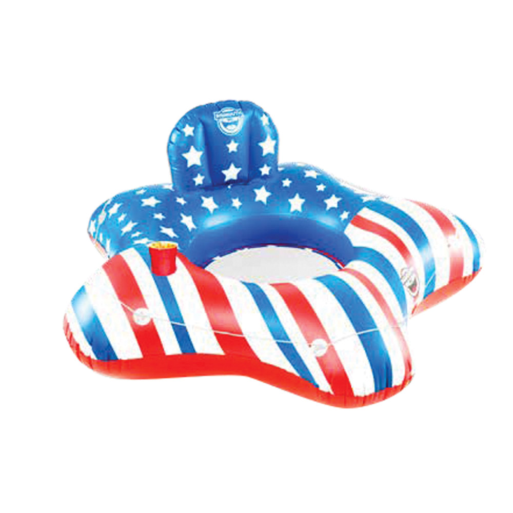 BigMouth 22-BRR-4145 Inflatable Giant Patriotic Star Pool Float ...